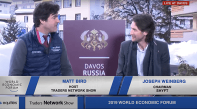 Joseph Weinberg CEO of PayCase with Matt Bird at World Economic Forum ...