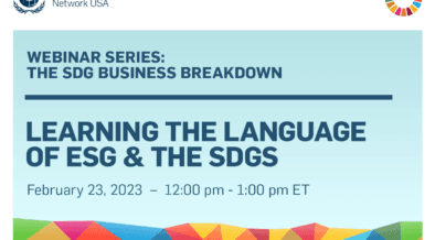 The SDG Business Breakdown: Learning the Languages of ESG & the SDGs ...