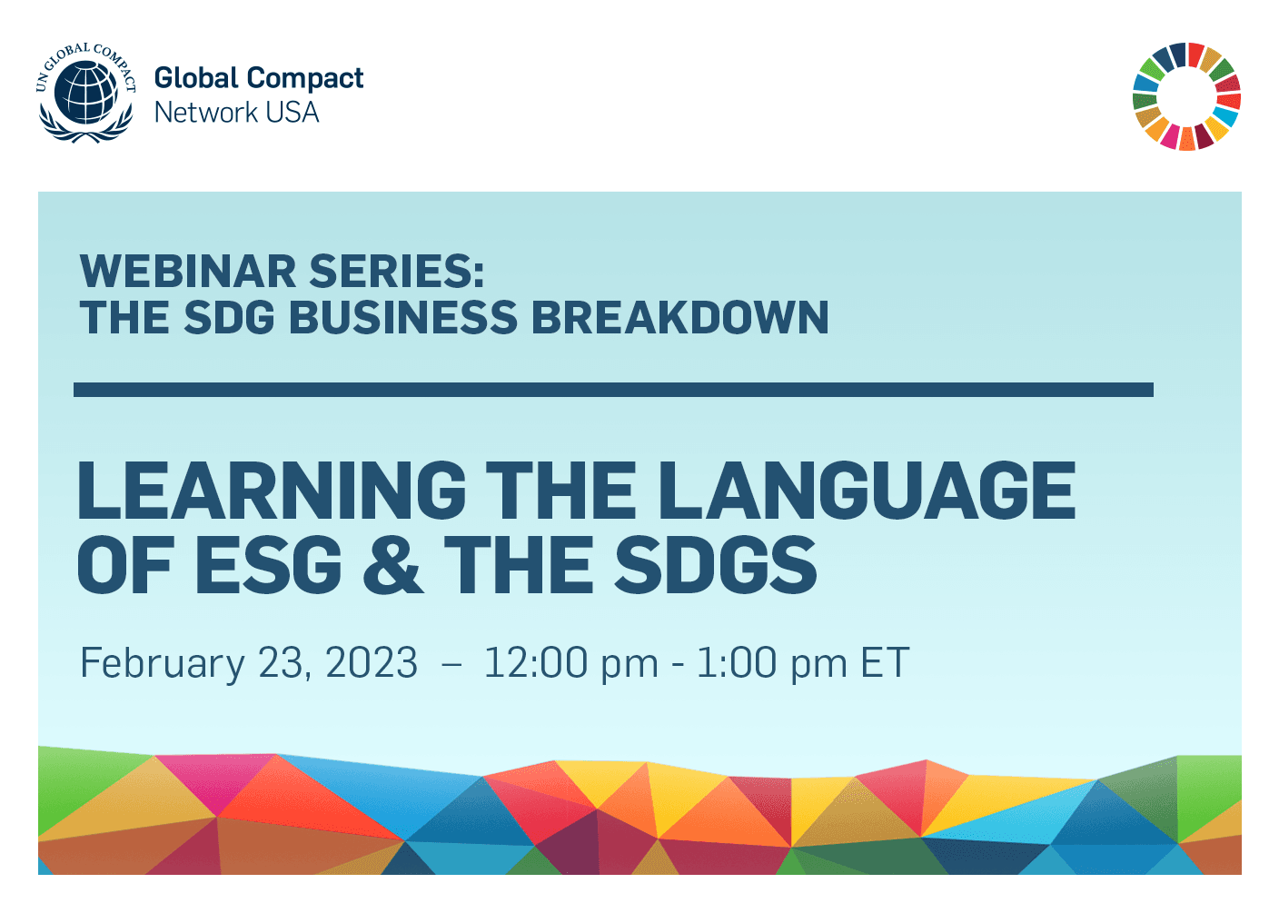 The SDG Business Breakdown: Learning the Languages of ESG & the SDGs - ESG News