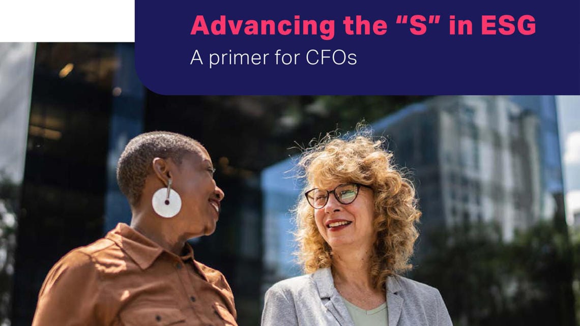WBCSD and Shift Release Primer for CFOs on Advancing the “S” in ESG - ESG News