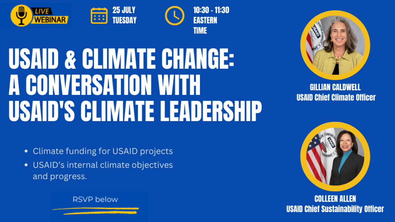 USAID & Climate Change: a Conversation with USAID's Climate Leadership ...