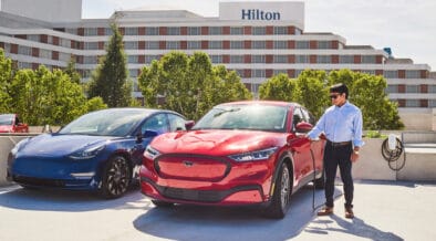 Hilton Creates Largest Overnight Electric Vehicle Charging Network ...