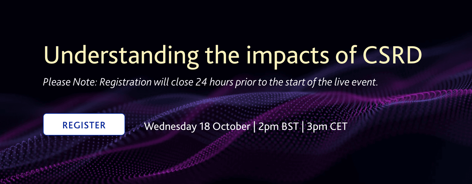 Understanding the impacts of CSRD Webinar - ESG News