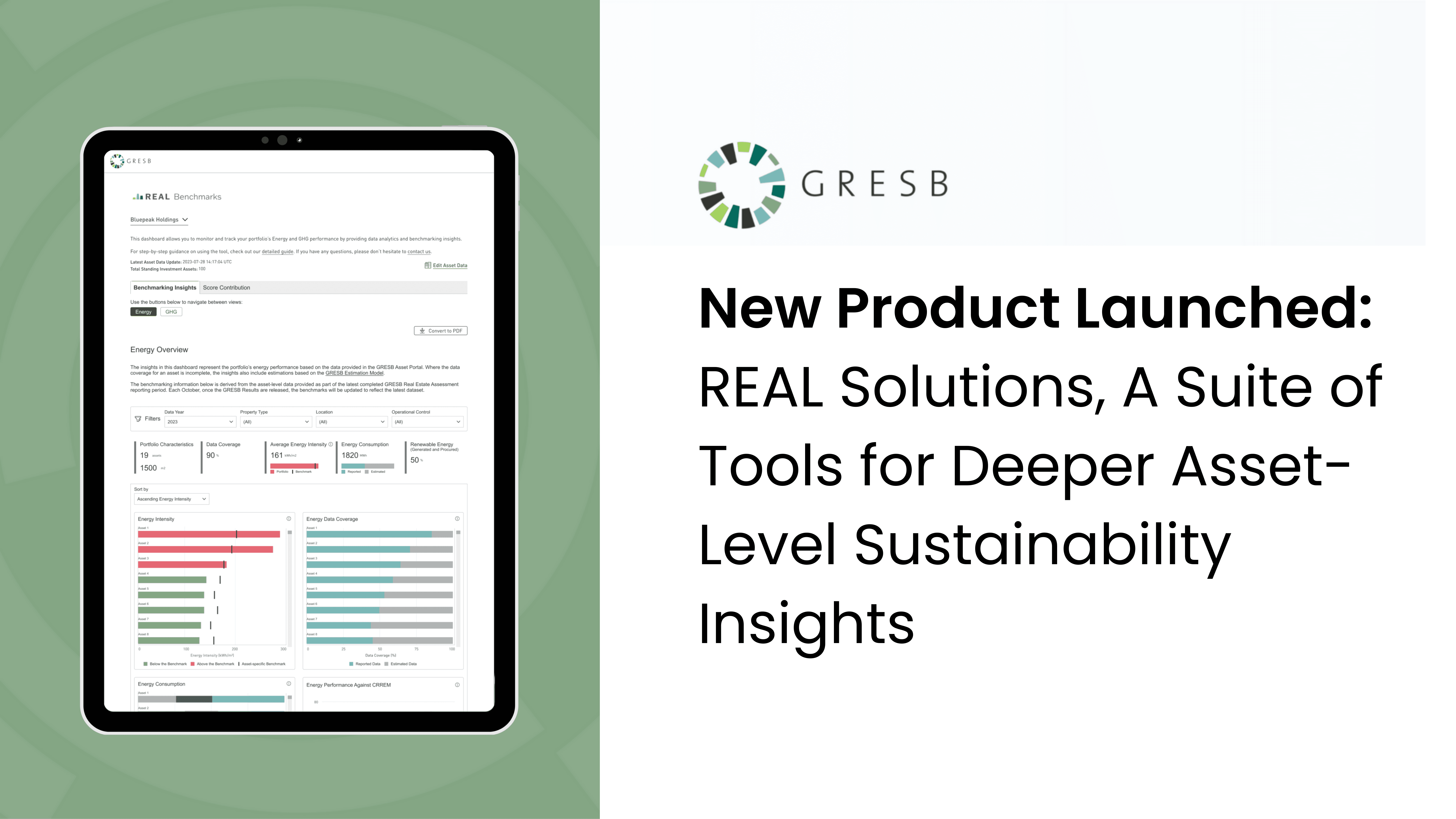 GRESB Launches REAL Solutions, A New Suite of Tools for Deeper Asset-Level Sustainability ...