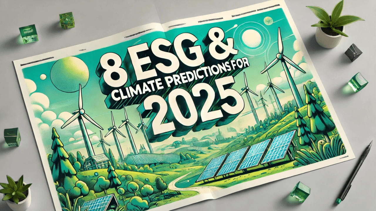 Tim Mohin: Eight ESG & Climate Predictions for 2025 - ESG News