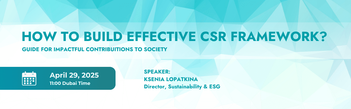 Webinar: Come costruire un framework CSR efficace? - ESG News